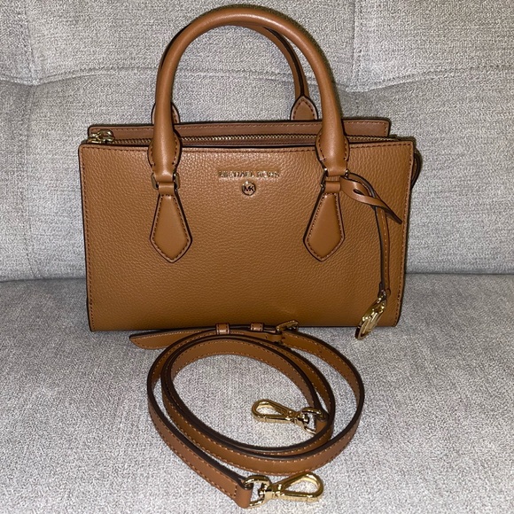 Valerie Small Pebbled Leather Satchel
